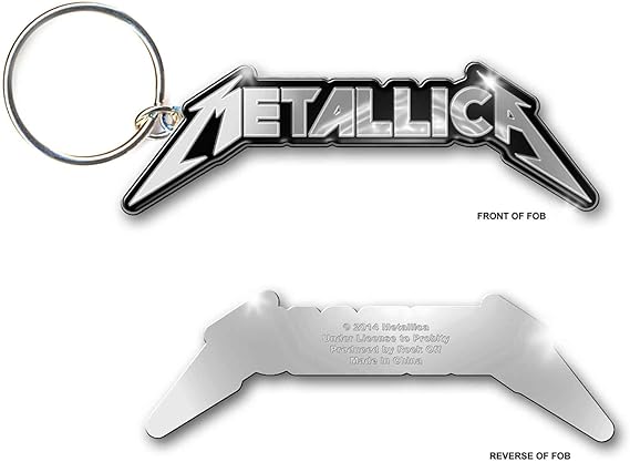 Amazon.com: Metallica Official Cast Metal Keychain: Clothing