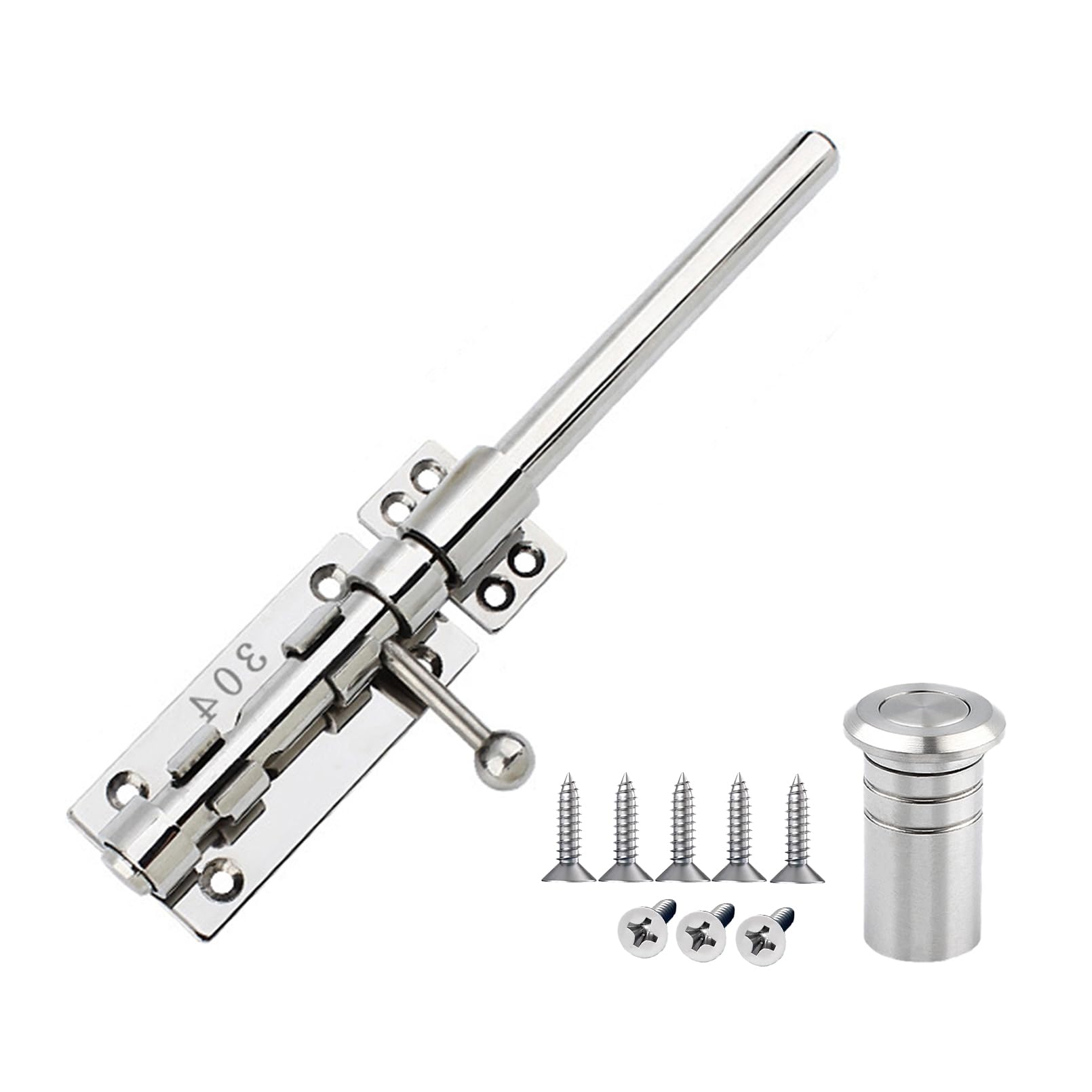 304 Stainless Steel Gate Latch Slide Bolt Gate Latch Heavy Duty Slide ...