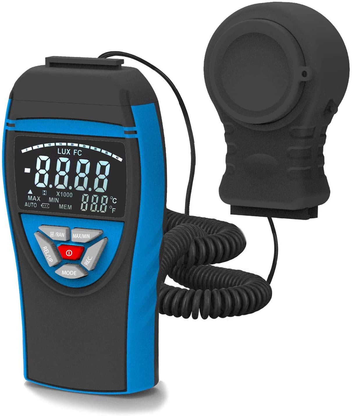 ANNMETER Light Illuminance Meter, Digital Luxmeter AN-8801C Measures 0 ...