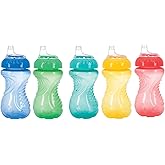 Amazon.com : Nuby No-Spill Cup with Flex Straw, 10 Ounce, Colors May Vary : Sippy Cups : Baby