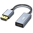 Amazon.com: BENFEI 4K DisplayPort to HDMI Uni-Directional Adapter [Aluminum Shell, Nylon Braided ...