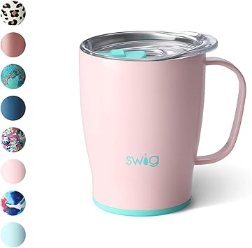 Amazon.com: Swig Life 18oz Insulated Travel Mug with Handle and Lid in ...