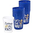 Amazon.com: Nefelibata Nautical Sailor Party Plastic Cups 12PCS Let’s ...