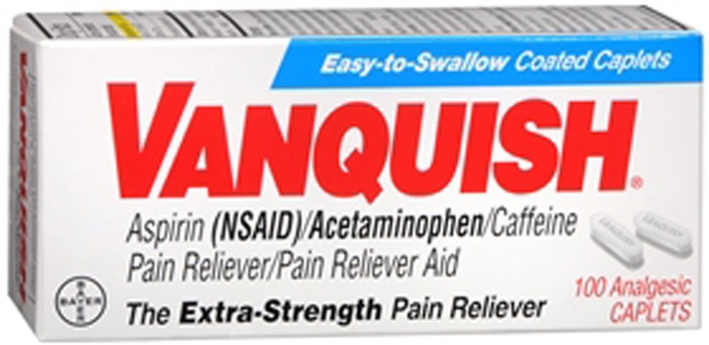 Amazon.com: Vanquish Pain Reliever, 100 Caplets per Box, (Pack of 2 ...