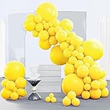 Amazon.com: PartyWoo Yellow Balloons, 125 pcs Yellow Balloons Different ...