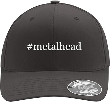 Amazon.com: #Metalhead - Men's Hashtag Flexfit Baseball Hat Cap, Dark ...