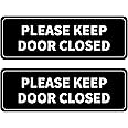 Amazon.com : 2PCS Please Keep Door Closed Sign for House, Self-Adhesive ...