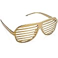 Amazon.com: Slot Retro Shutter Glasses Shades Eyewear | Slat Glasses ...