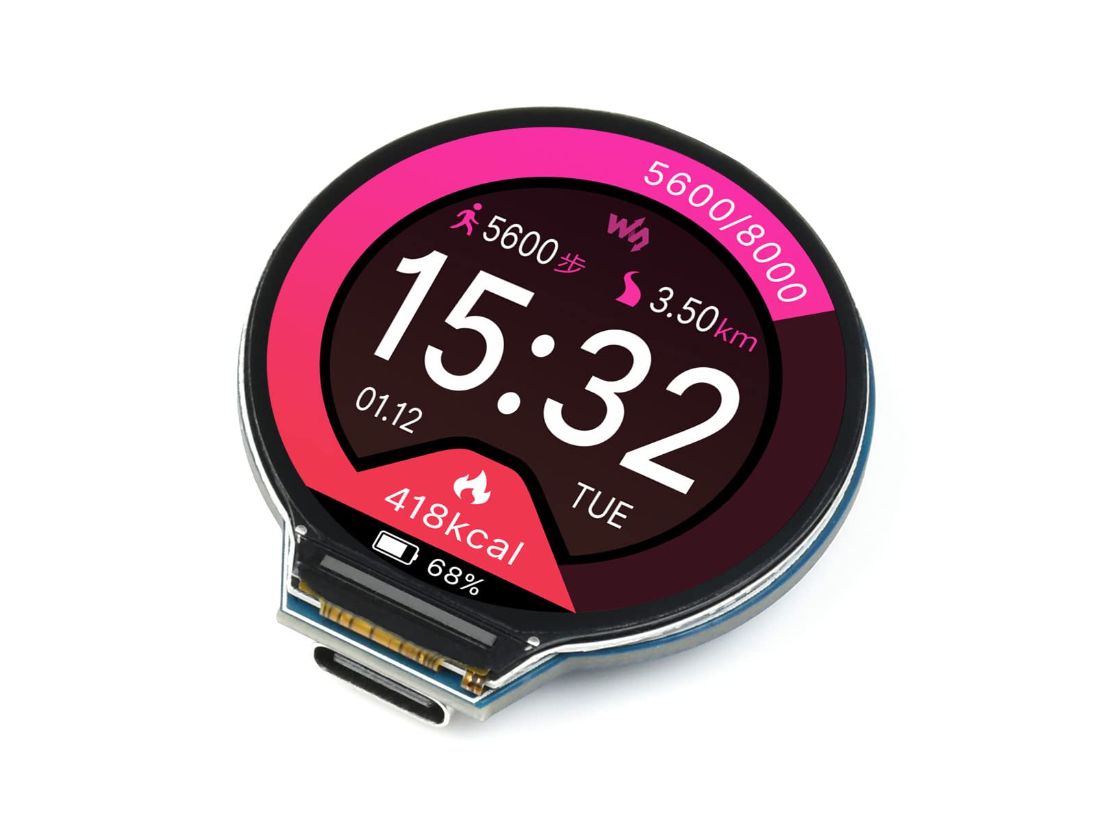 Mua RP2040 MCU Board with 1.28 Inch Round LCD Display Module 240 x 240 ...