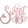 Amazon.com: Sweet 16th Birthday Decorations Party, Set for Girls cake ...