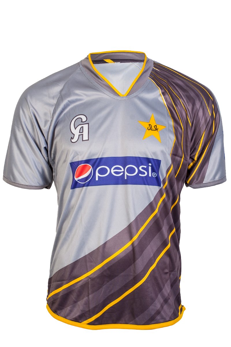 Official Pakistan Cricket Team Training Replica Short Sleeve Shirt Mens ...