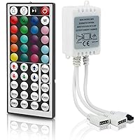 Amazon.com: RGBZONE 5050 3528 LED Strip Controller, DC12V-24V 4Pin 2 Ports Low Voltage LED ...