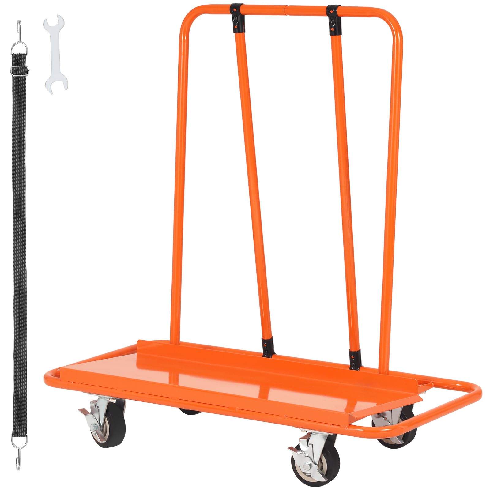 VEVOR Panel Dolly Cart, 3000 LBS Drywall Cart with 5" Swivel Wheels ...