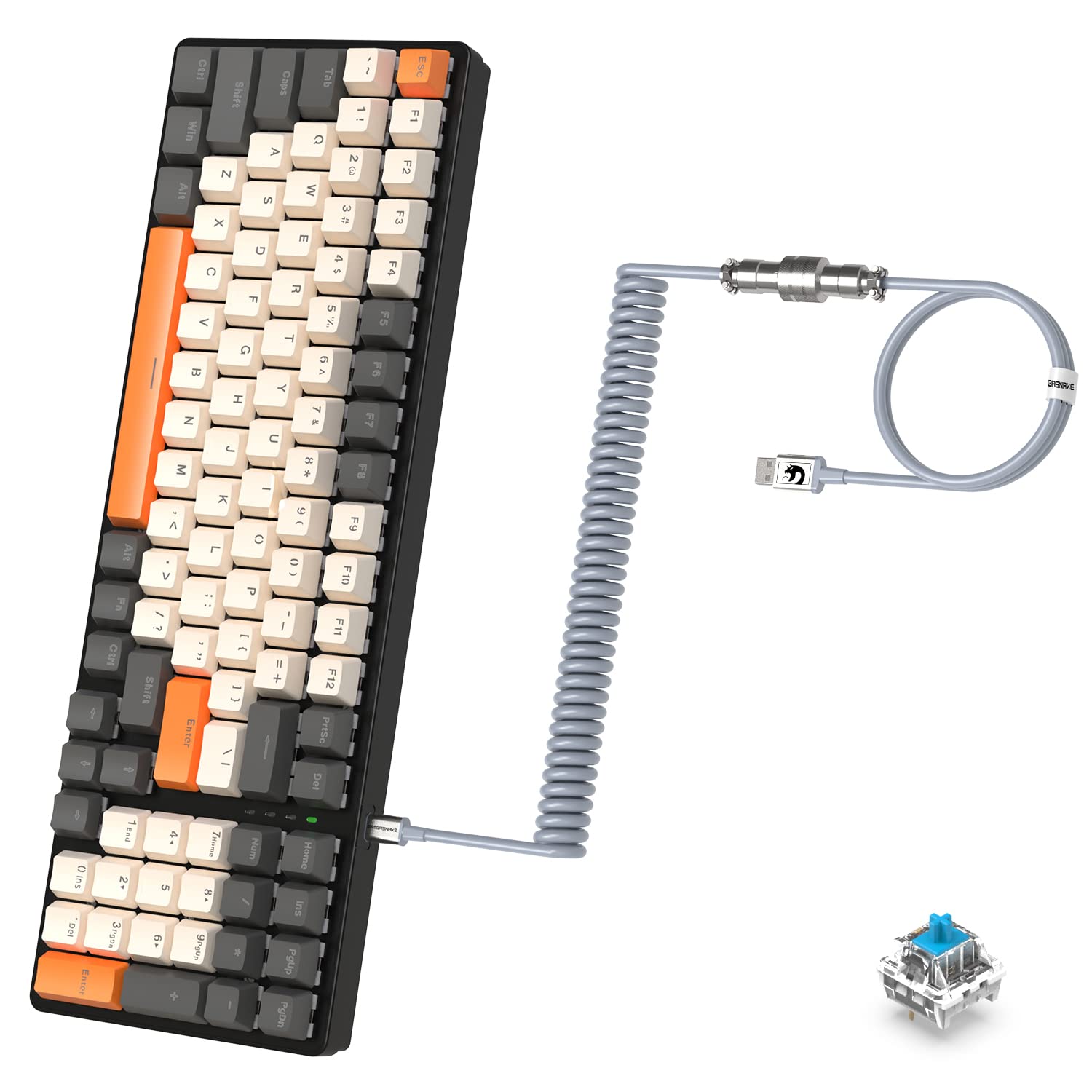 Mua K3 Mechanical Gaming Keyboard 98 Keys Optical Clicky Blue Switch ...