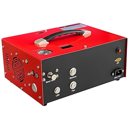 PCP Air Compressor Built-In Power Adapter And LED Lights Auto Shut-Off ...