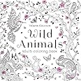 Amazon.com: Wild Animals: Adult coloring book: 30 Original Coloring ...