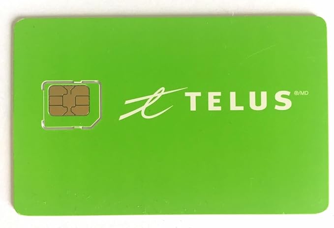 MICRO sized New Telus Sim Card 3G 4G LTE prepaid postpaid Ready to ...