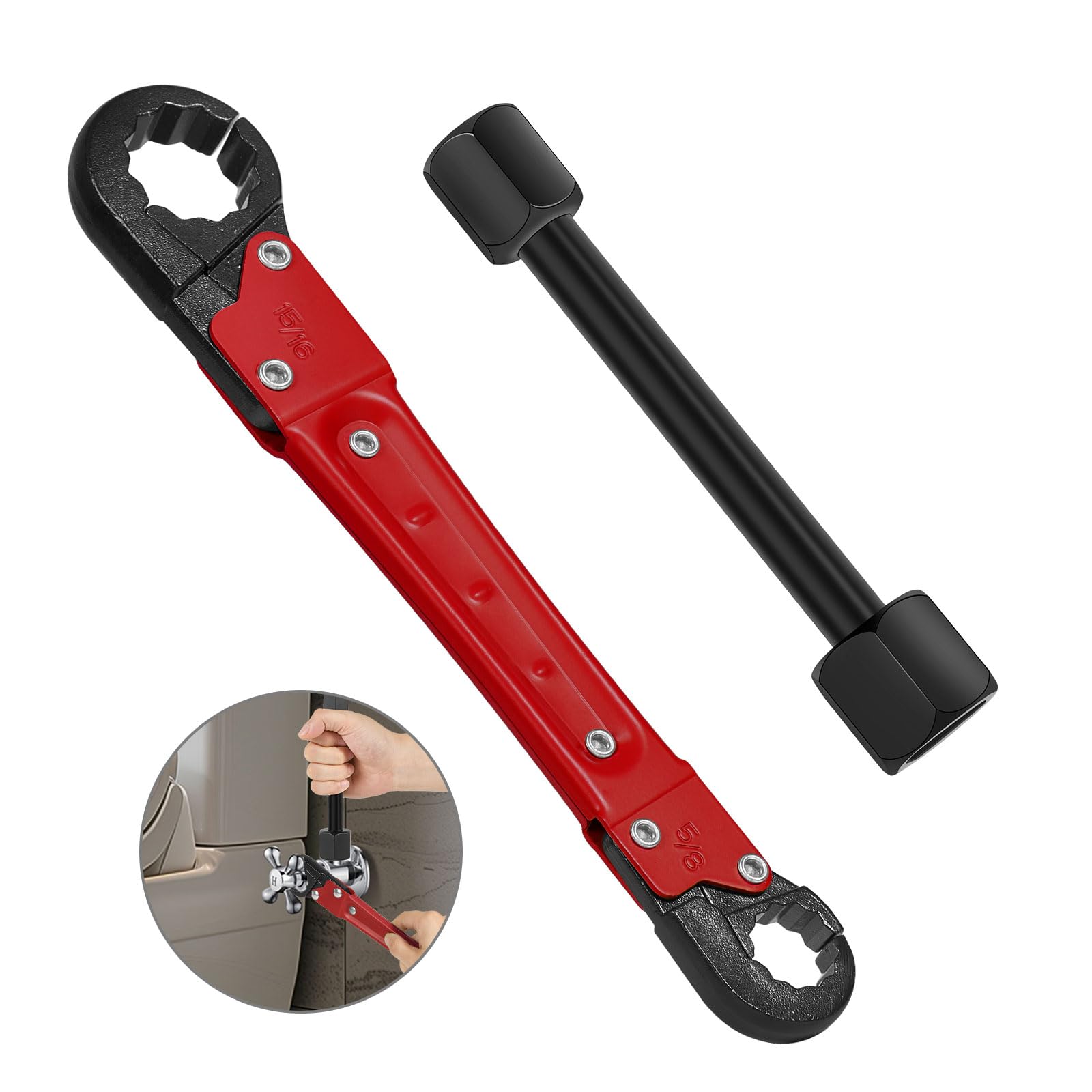 Plumbing Tools, Useful Angle Wrench Set for Quickly Removing and ...