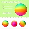 YNHFIFI Playground Ball, 8.5 Inch Rainbow Kickball for Kids Adults ...