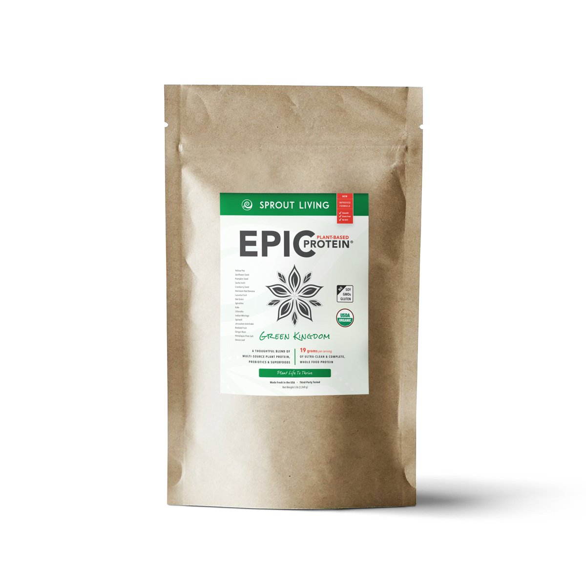 Amazon.com: Sprout Living Epic Protein Powder, Vanilla Lucuma Flavor ...