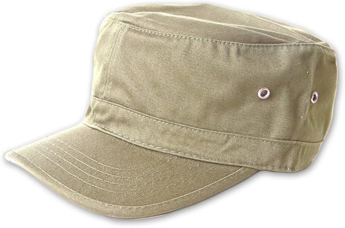 Mm Collections Basic Gi Caps 9", Khaki: Amazon.co.uk: Clothing