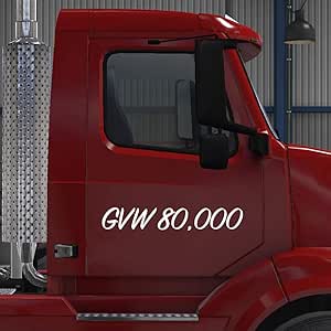 Amazon.com: GVW (Gross Vehicle Weight) Decal Sticker for Trucks: Arts ...