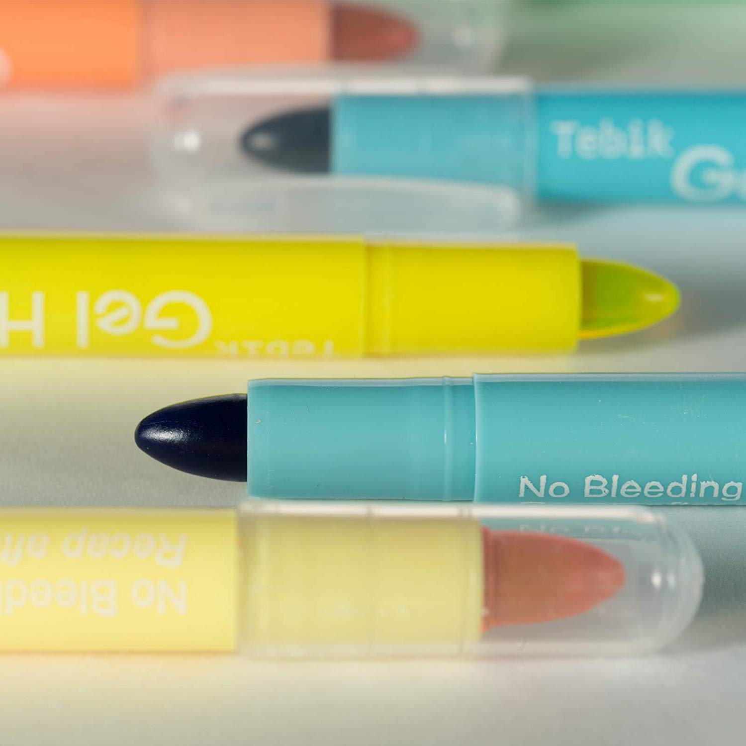 Tebik Gel Highlighter, 10 Colors Dry Highlighter Study Kit ...