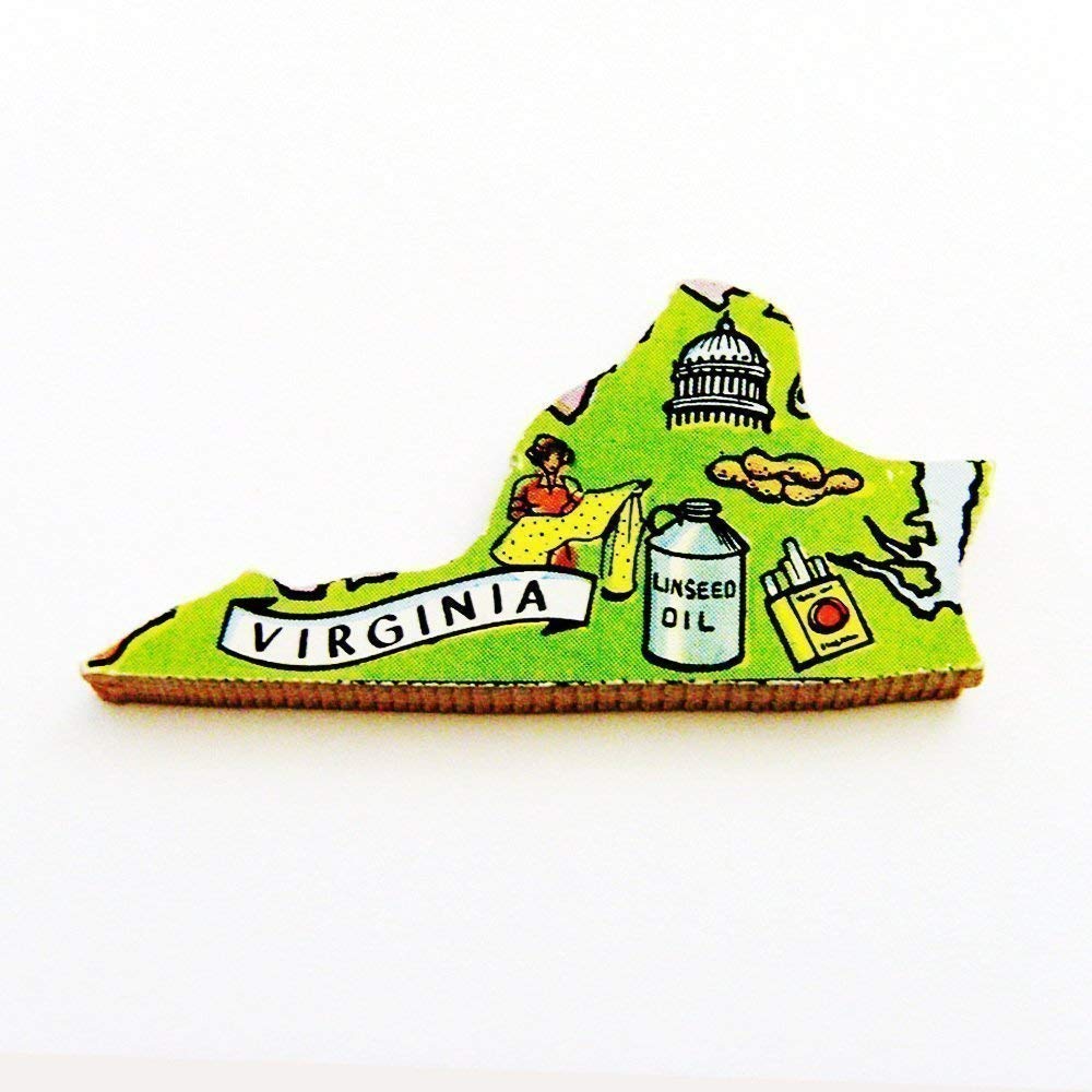Amazon.com: Handmade Virginia Wearable History Brooch - Pin ...