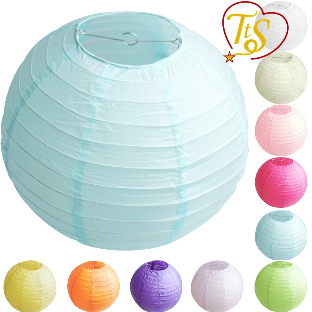 Purple Tissue Paper 5 Pack Round Tissue Paper Lanterns - 8 Inch (20cm ...