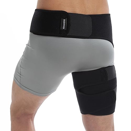 Bodyprox Groin Wrap, Adjustable Support for Hip, Groin, Hamstring ...