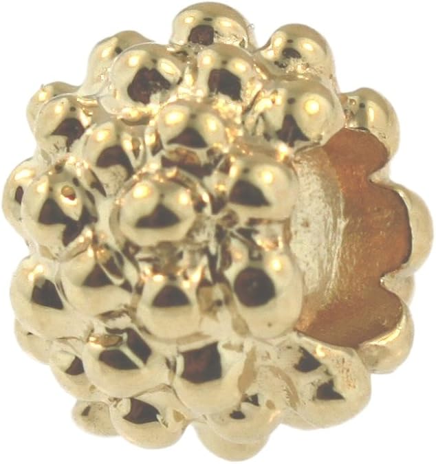 Amazon.com: Authentic Trollbeads 18K Gold 21104 Berry, Gold: Jewelry
