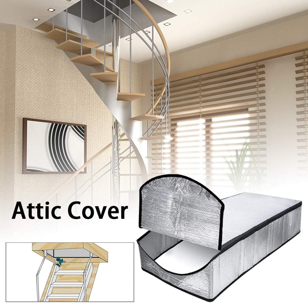 Attic Stairs Insulation Cover 138x64x28cm for Pull Down Stair, Zipper ...