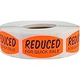 Amazon.com : Reduced for Quick Sale Labels .75 x 1.375 Inch 500 Total ...