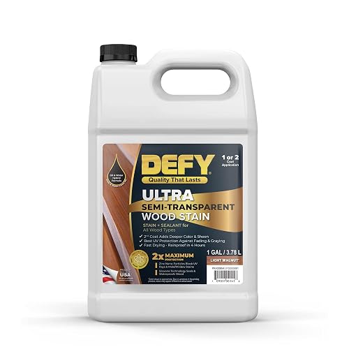 DEFY Ultra Semi-Transparent Outdoor Wood Stain and Sealer in One ...