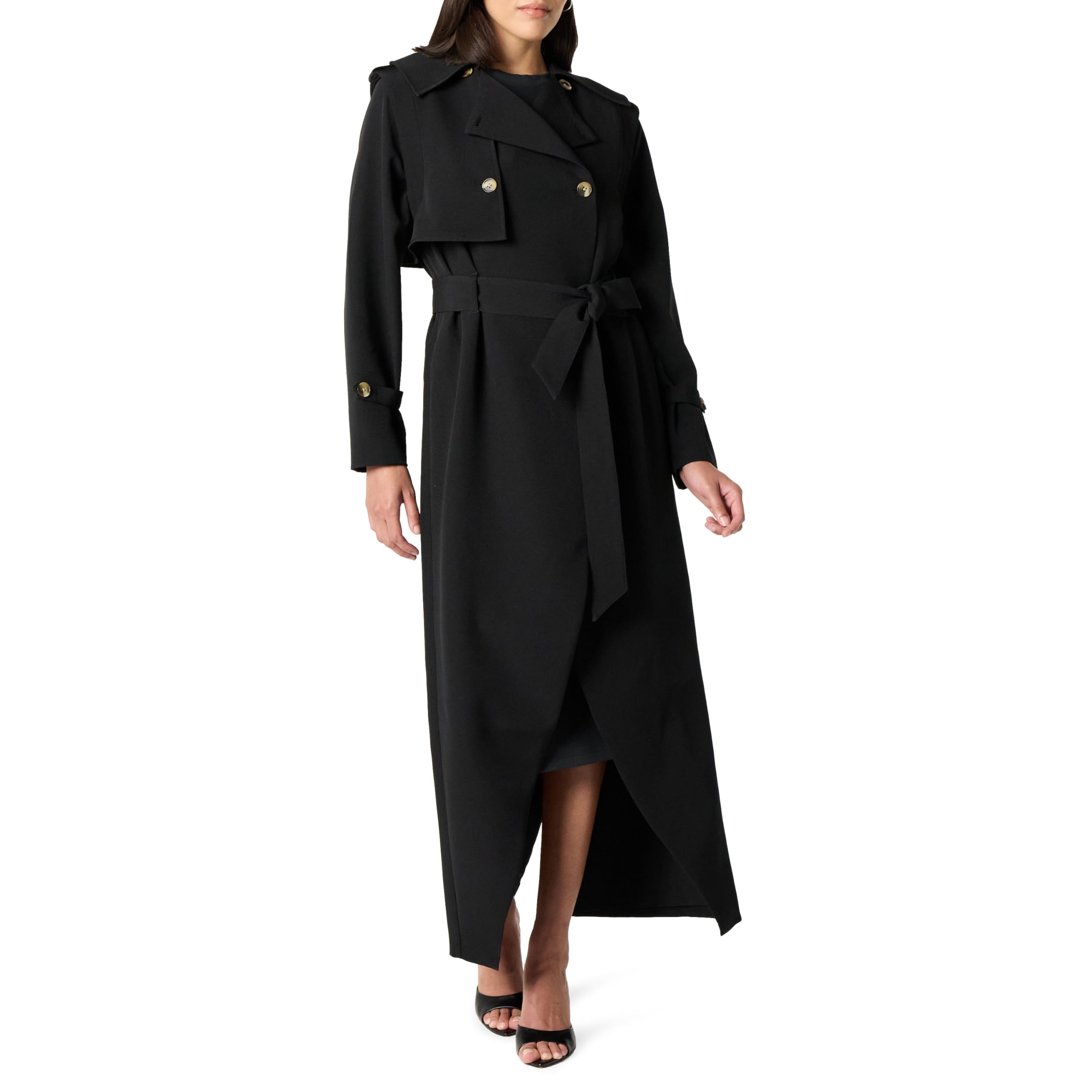 The Drop Women’s Stretch Limo Convertible Maxi Trench Coat, S for sale ...