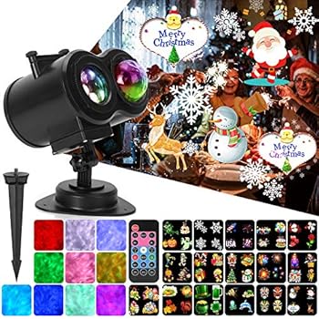 Americana Patriotic Red White & Blue Stars Whirl a Motion LED Projector ...