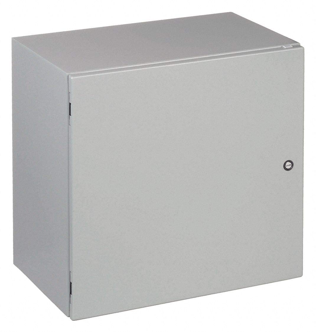 Hoffman CSD24248LG Wall-Mount NEMA 4/12 Enclosure, Steel, 24.00" x 24. ...