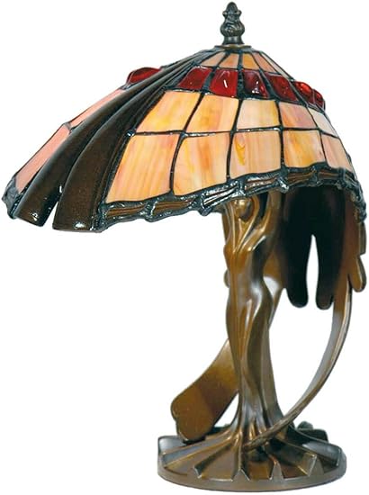Hand Made Stained Glass Tiffany-Style Table Lamp "Flying Lady" 21x31cm ...