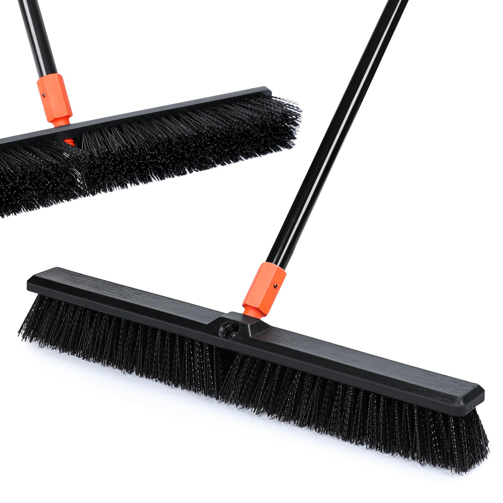 Mua 24 Inches Push Broom Outdoor Heavy Duty Floor Scrub Brush with Long ...