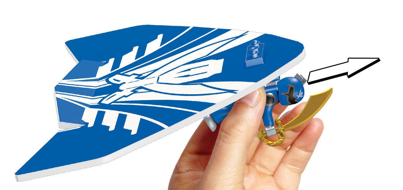 Mega Bloks Power Rangers Blue Ranger Air Gliders on Galleon Philippines