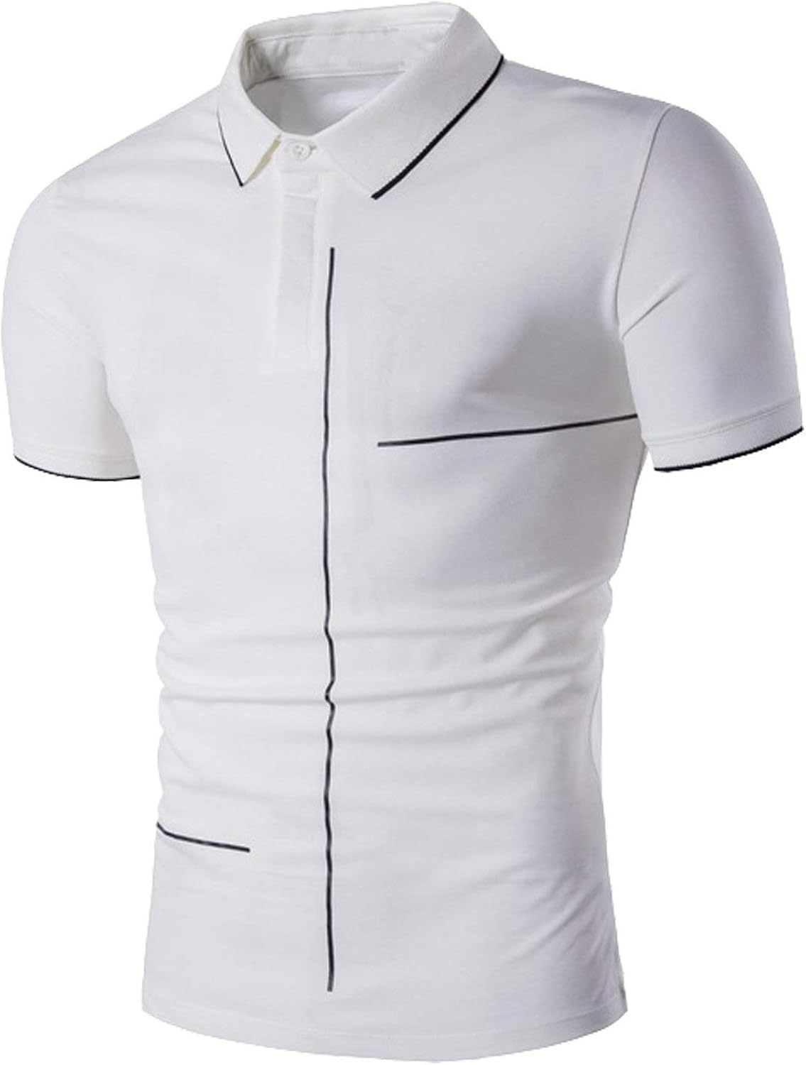Polo De Verano para Cuello Alto Corta Hombre De Manga Regular Fit Joven ...