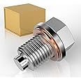 Amazon.com: Fonowka M14x1.5 Stainless Steel Magnetic Oil Drain Plug with 1 Pcs Copper Gasket ...