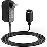 Amazon.com: Yelesley AC to DC Converter 2A 24W Car Cigarette Lighter Socket 110-240V to 12V AC ...