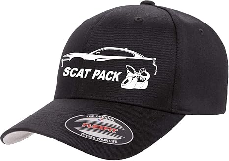 Dodge Charger Scat Pack Classic Outline Design Flexfit 6277 Athletic ...