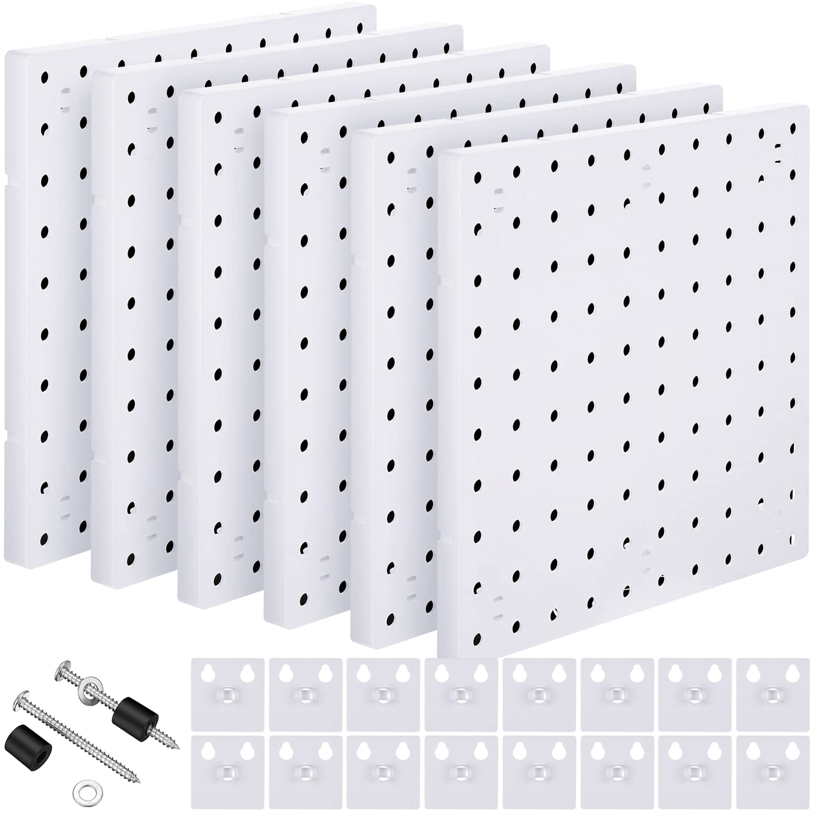 Mua 6 Pcs Pegboard Wall Organizer 10 Inches Small Pegboard Peg Board ...