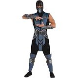 Amazon.com: Mortal Kombat Adult Sub-Zero Costume And Mask : Clothing ...