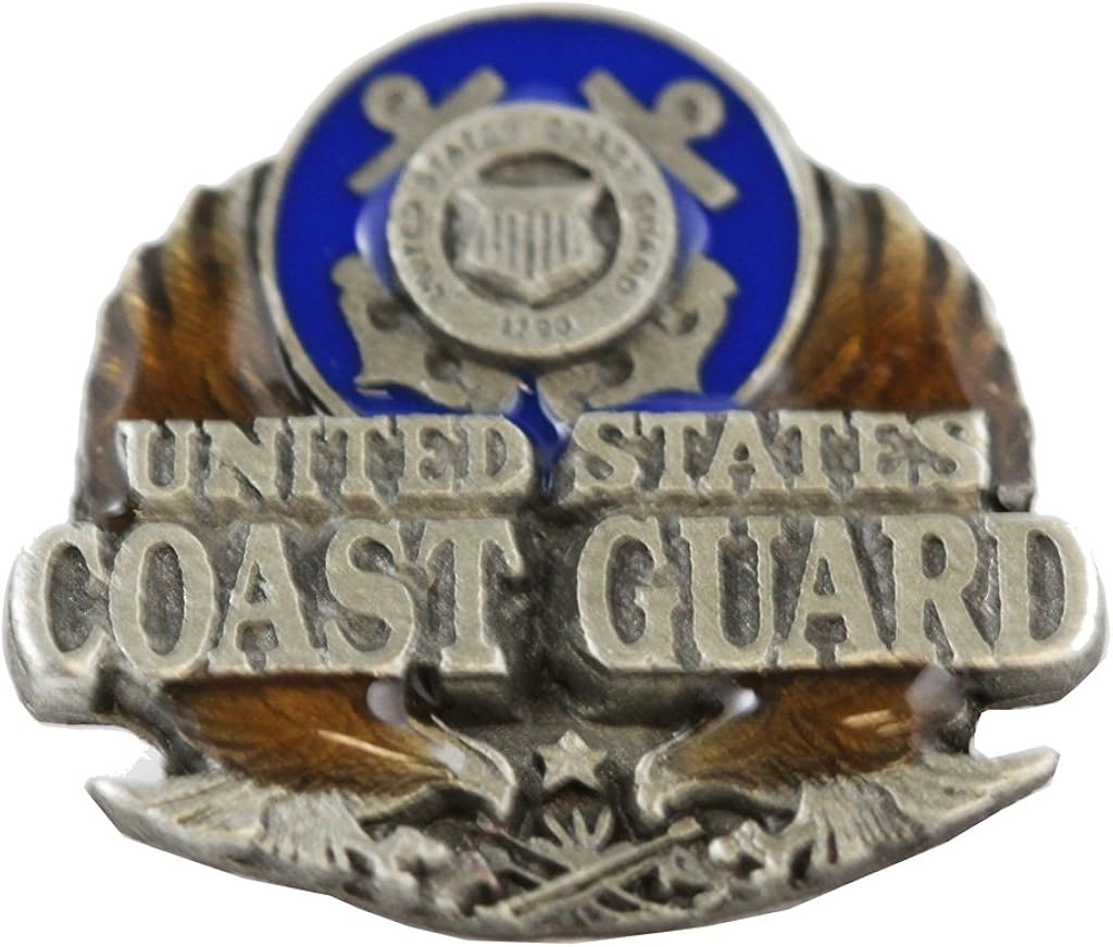 US Coast Guard Pin Round United States Coast Guard Lapel Pin Patriotic ...