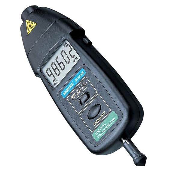 Compte Tour digital/Tachymétre Optique Laser et Contact (DT2236B ...