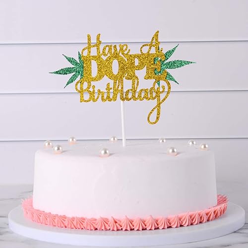 IETOSY Birthday Cake Topper for Kids and Adult-Have A Dope Birthday ...