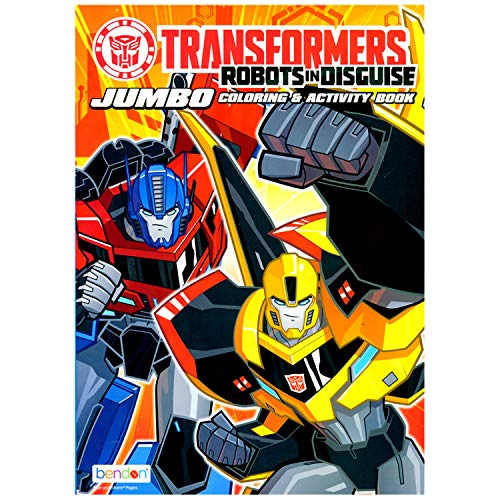 Transformers Robots in Disguise Jumbo Coloring & Activity Book: Hasbro ...